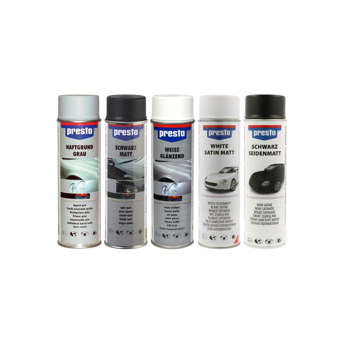 presto Rallye-Spray schwarz & weiß, glänzend, matt, seidenmatt Jetzt